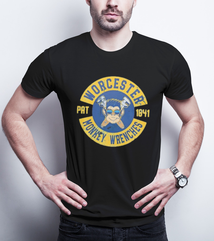 Worcester Pat 1841 Monkey Wrenches Monkey T-Shirt