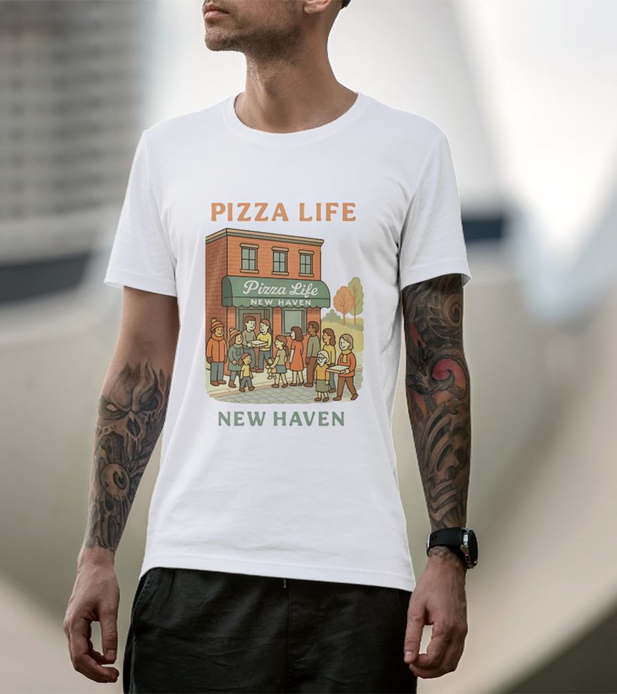 Pizza Life New Haven Family Gathering At Pizzeria T-Shirt