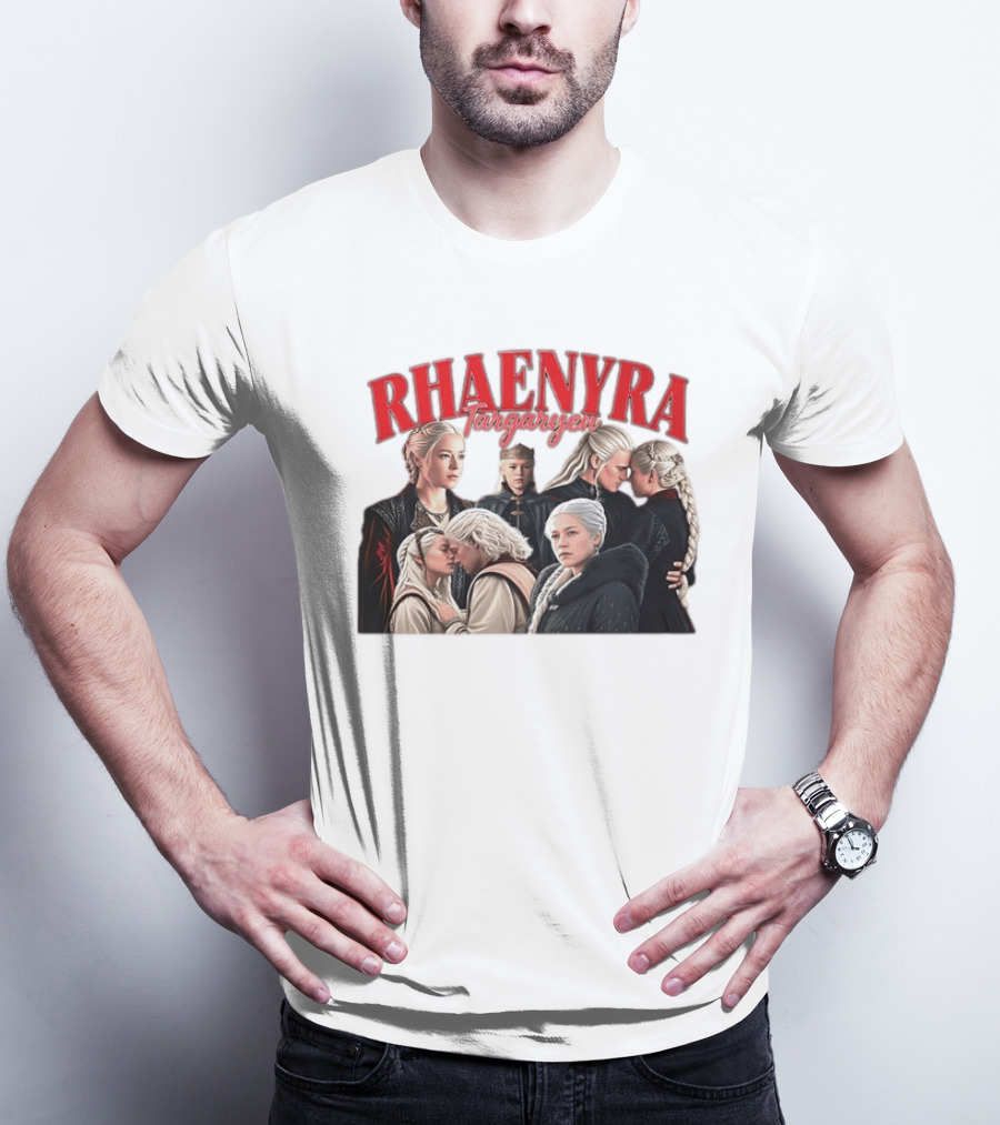 Rhaenyra Targaryen Photo Collage Bootleg Portraits T-Shirt