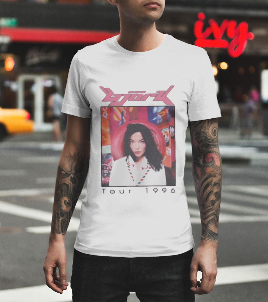 Björk Tour 1996 Post Icelandic Singer T-Shirt