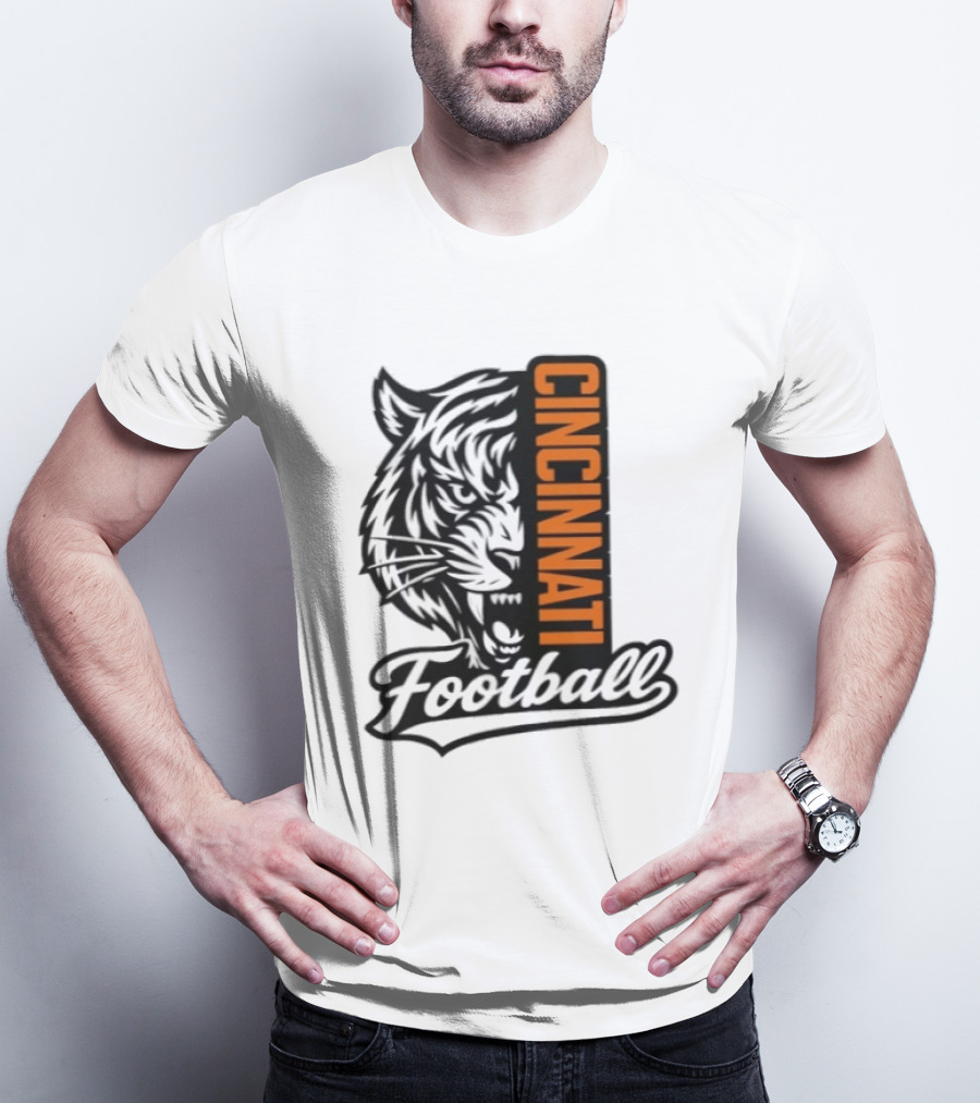 Cincinnati Football Tiger Tiger Iconic Team T-Shirt