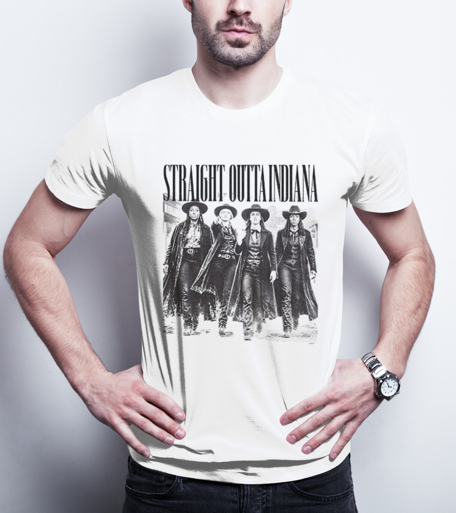 Straight Outta Indiana Cunningham Caitlin Clark Feverstone T-Shirt