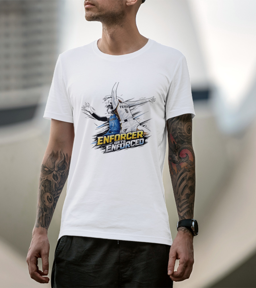 WNBA Enforcer Fever 8 Jumper Action T-Shirt