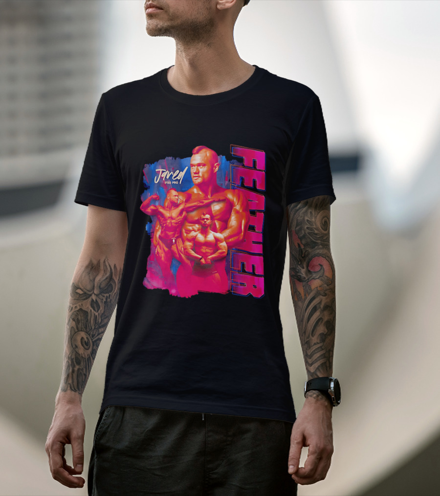 Jared Feather IFBB Pro Bodybuilding Champion Bold Visual T-Shirt