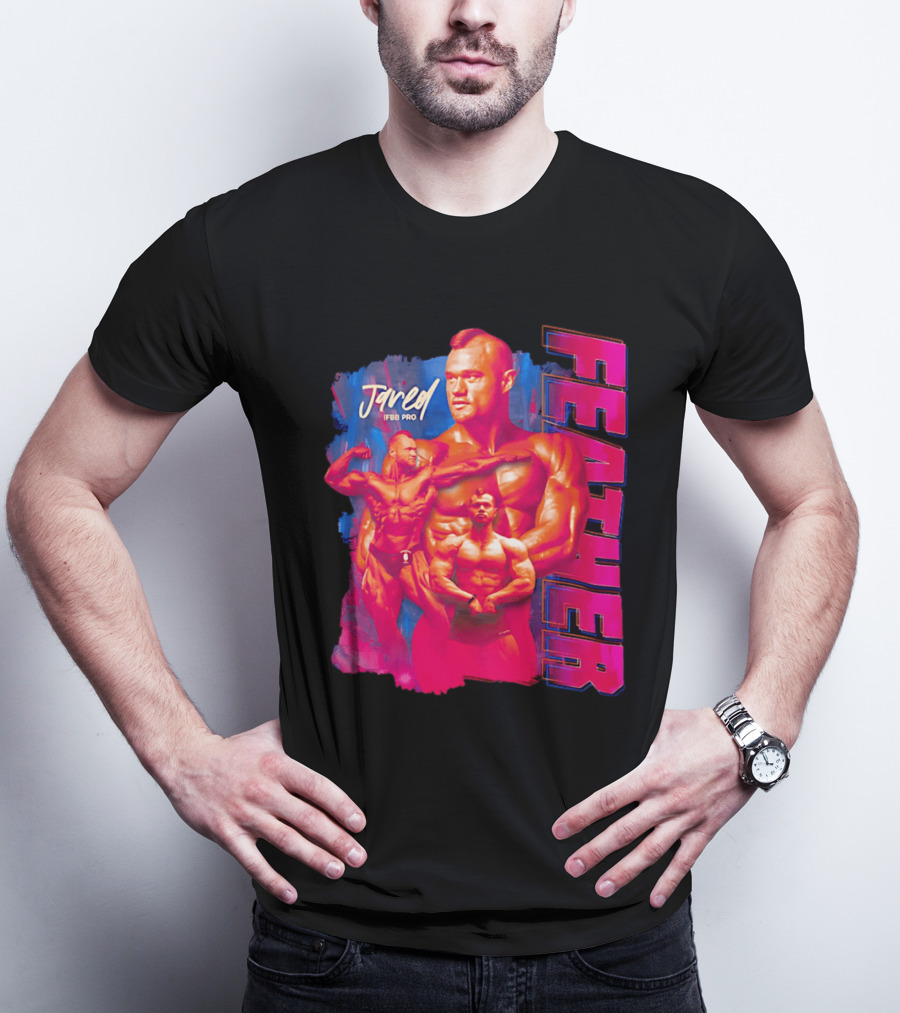 Jared Feather IFBB Pro Bodybuilding Champion Bold Visual T-Shirt