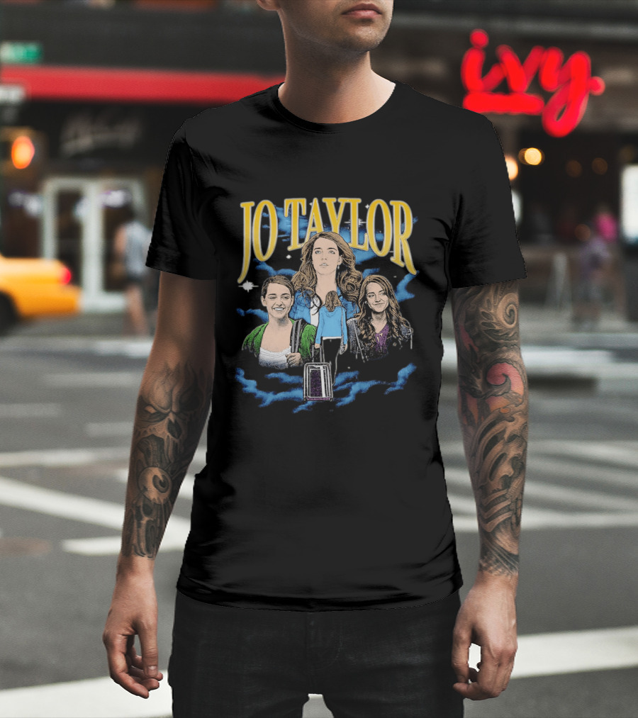 Jo Taylor Collage With Scenes And Luggage T-Shirt