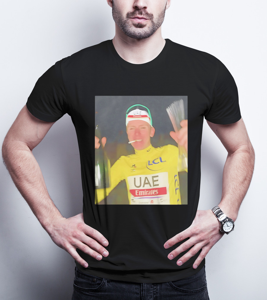 UAE Emirates LCL Tour De France Winner Celebrating T-Shirt