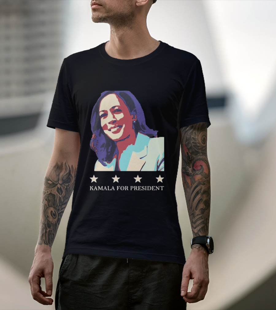Kamala For President Pop Political Four Star T-Shirt