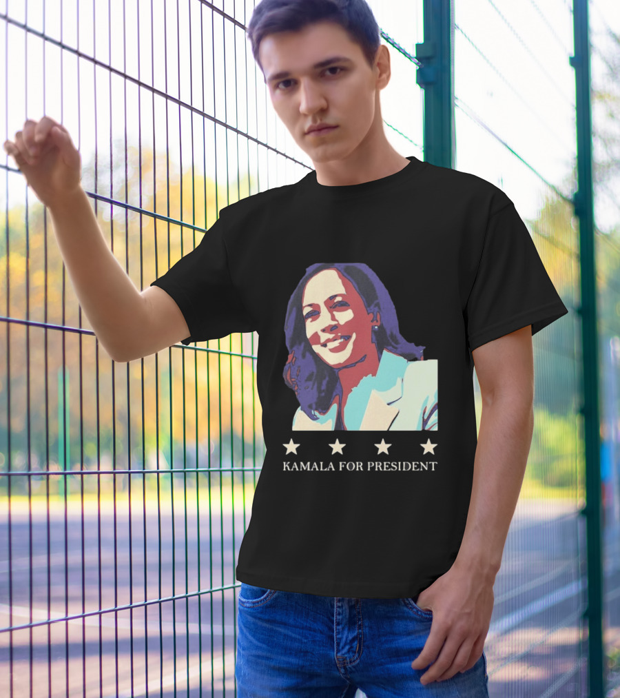 Kamala For President Pop Political Four Star T-Shirt