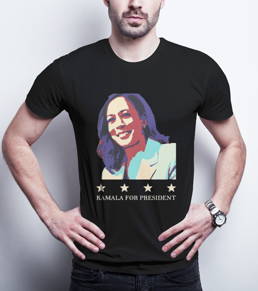 Kamala For President Pop Political Four Star T-Shirt