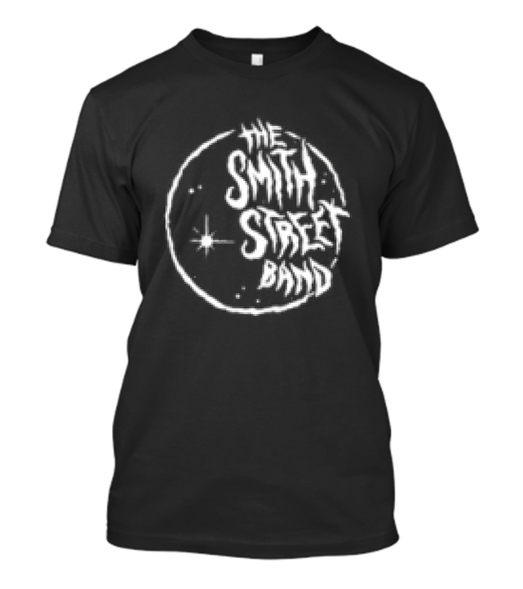 The Smith Street Band Black Moon Design White Circular T-Shirt