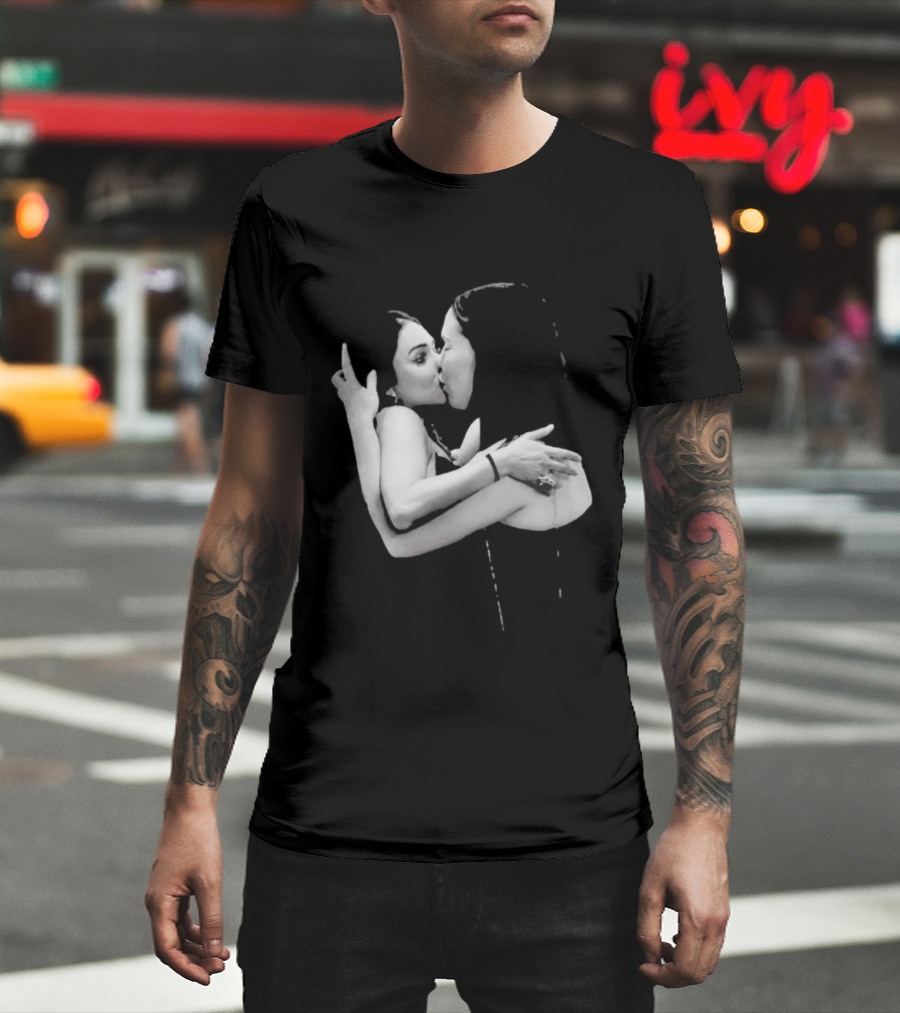 Nikita Rawal Viral Kiss Romantic Embrace T-Shirt