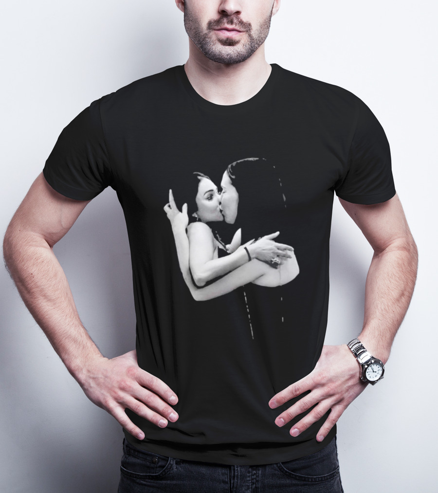 Nikita Rawal Viral Kiss Romantic Embrace T-Shirt