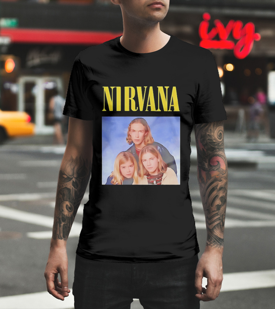 Nirvana Hanson Trio Blue Cloud Bootleg T-Shirt