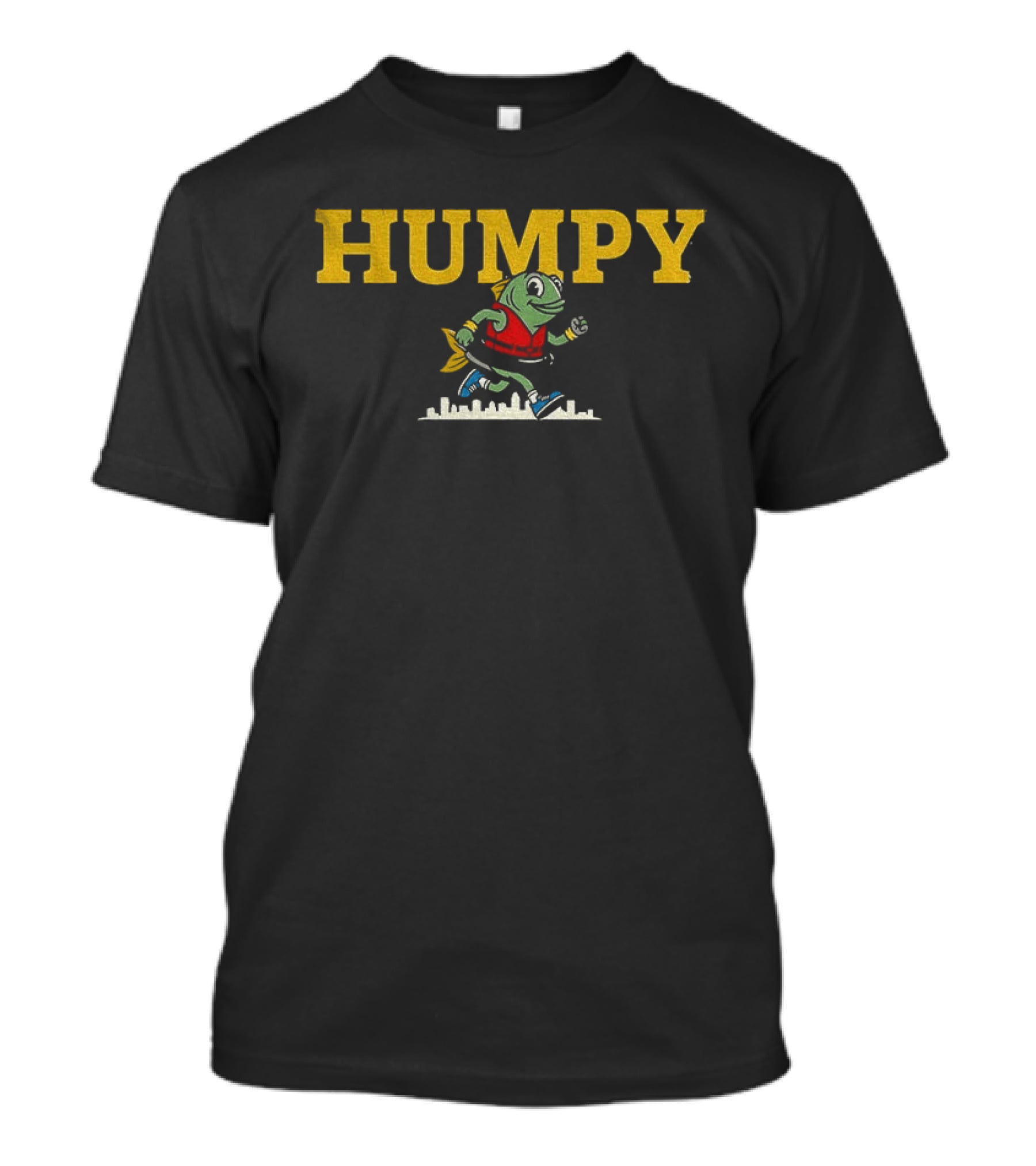 Seattle Mariners Humpy The Salmon Running Vintage Baseball T-Shirt