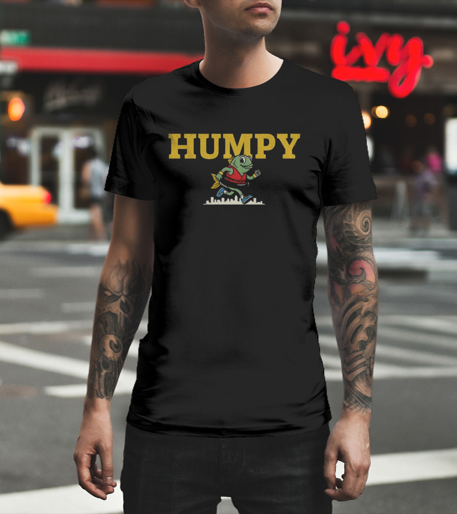 Seattle Mariners Humpy The Salmon Running Vintage Baseball T-Shirt
