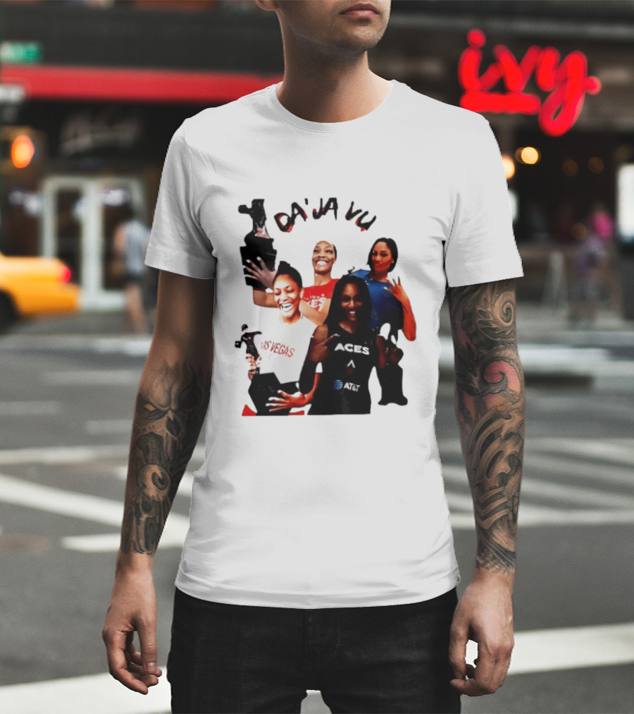 Aja Wilson DA'JA Vu Las Vegas Aces 4X MVP WNBA Legend T-Shirt