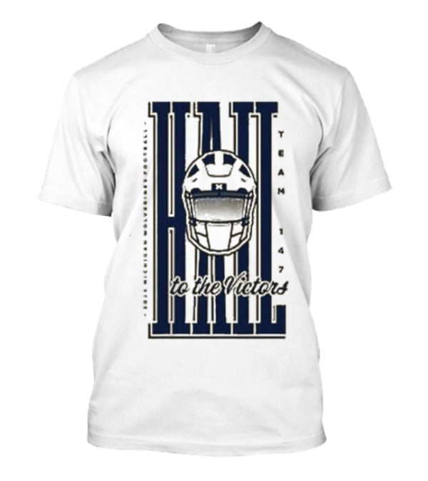 Hail Michigan Wolverines Football Helmet Icon 2026 T-Shirt