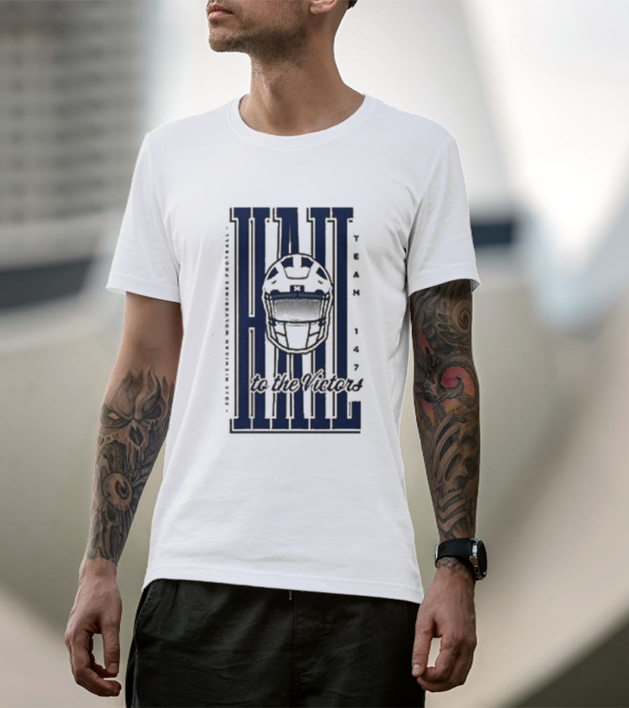 Hail Michigan Wolverines Football Helmet Icon 2026 T-Shirt