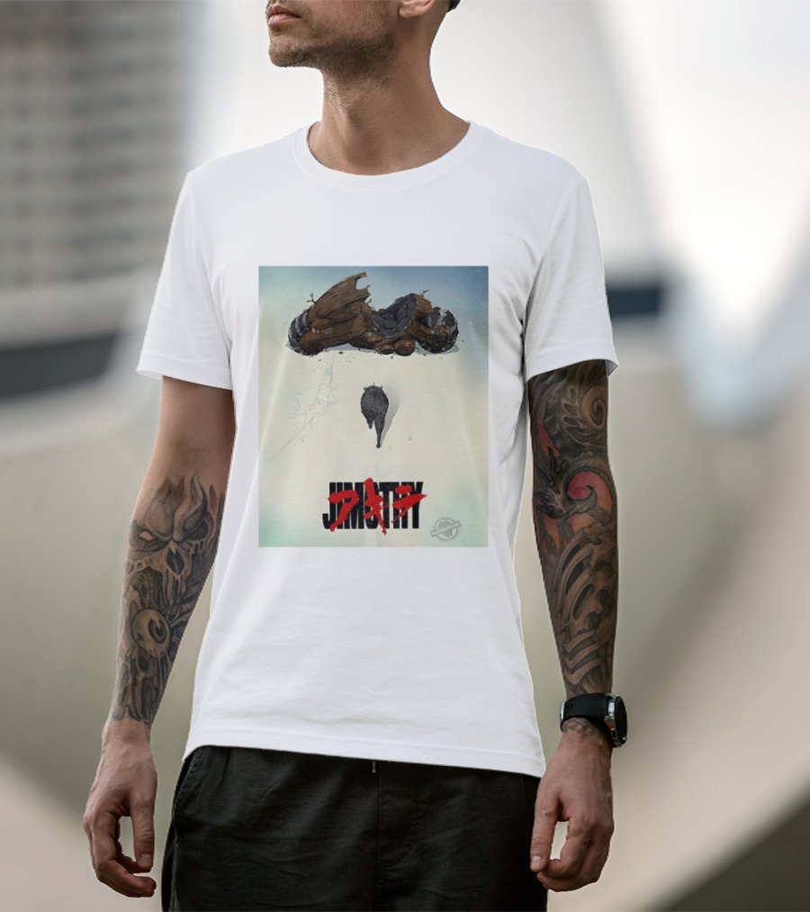 Jimothy Akira Kaneda Bike Homage Neo Tokyo Anime T-Shirt