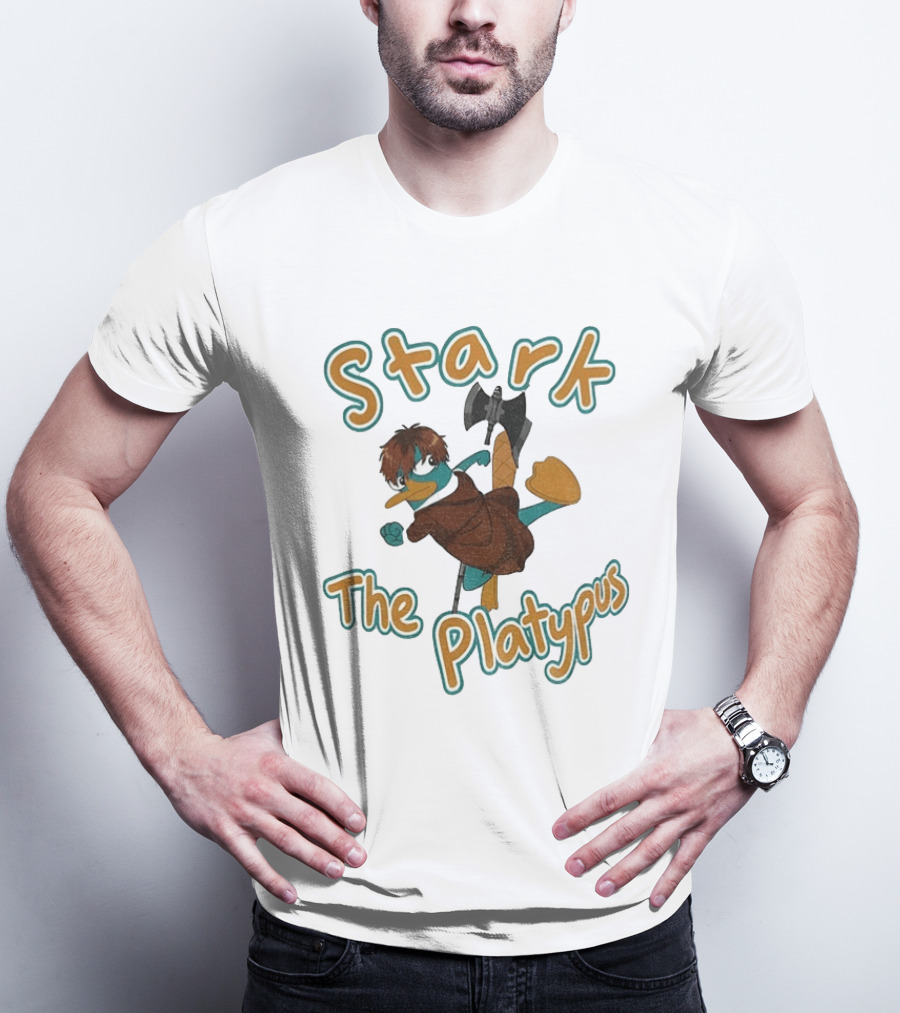 Stark Perry The Platypus Crossover Character Mashup T-Shirt