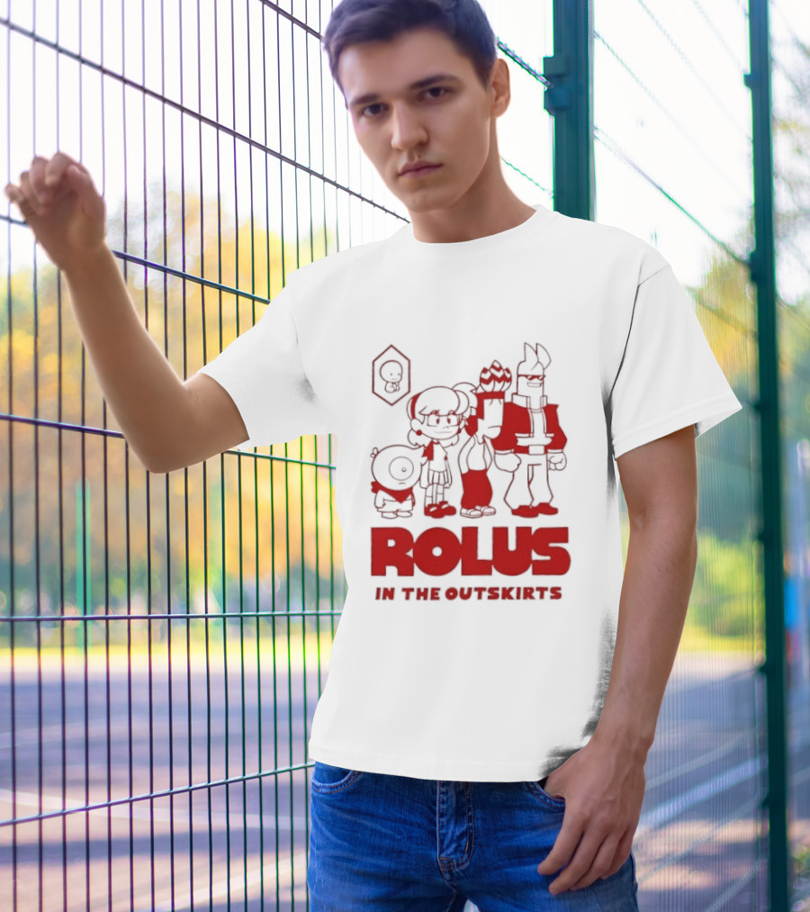 ROLUS In The Outskirts Cartoon Characters Lineup T-Shirt