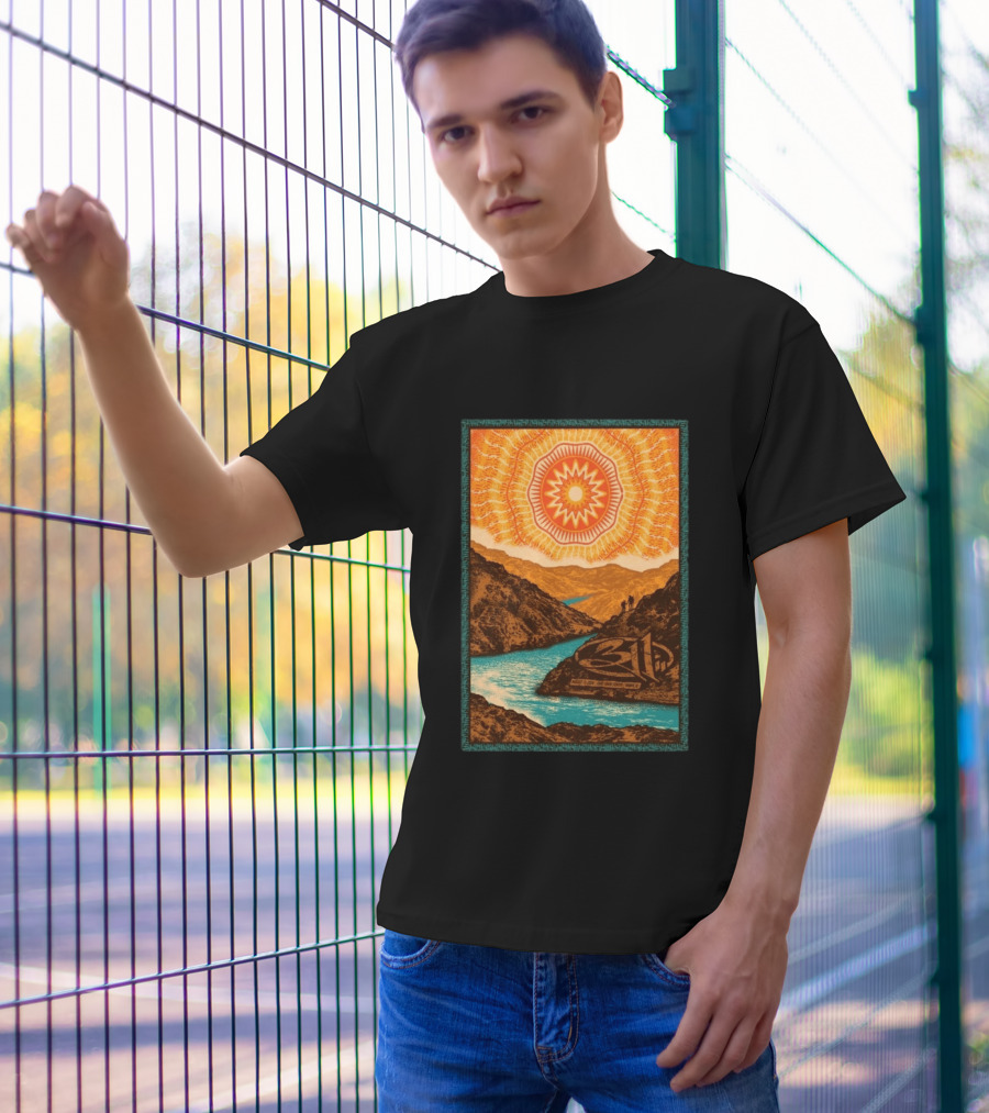 311 August 11 2026 Nampa ID Sunburst Mountain River Scene T-Shirt