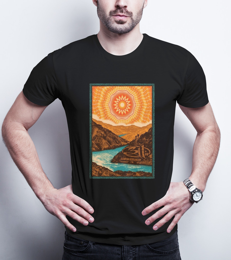 311 August 11 2026 Nampa ID Sunburst Mountain River Scene T-Shirt