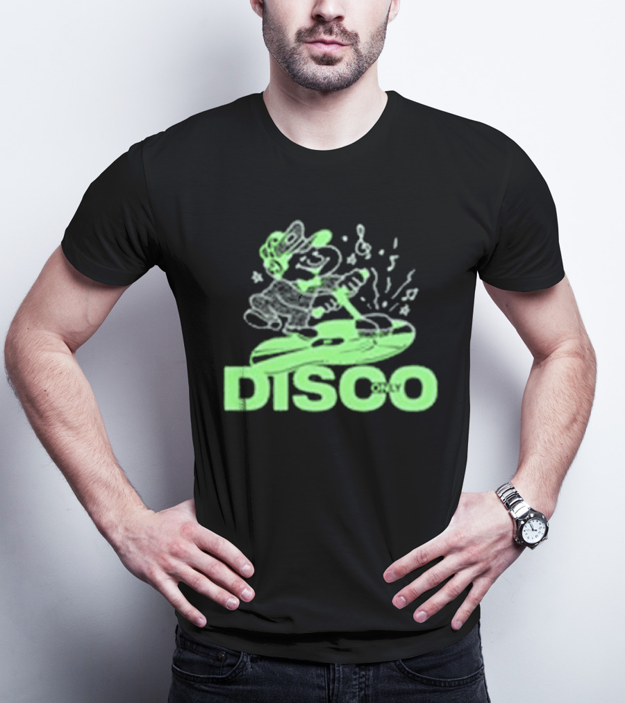Disco Only Groove Maintenance Retro Character Dance Vibes T-Shirt