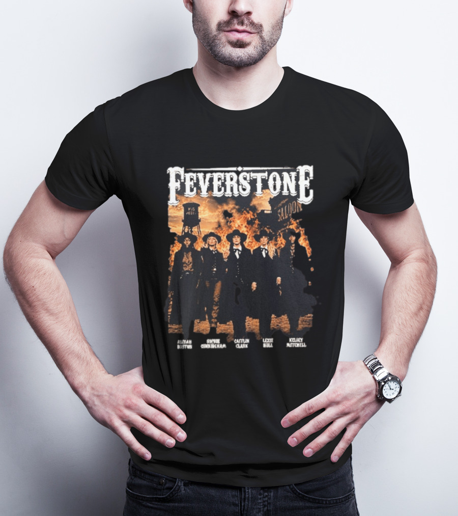 Feverstone Fever Saloon Fire Western Group T-Shirt