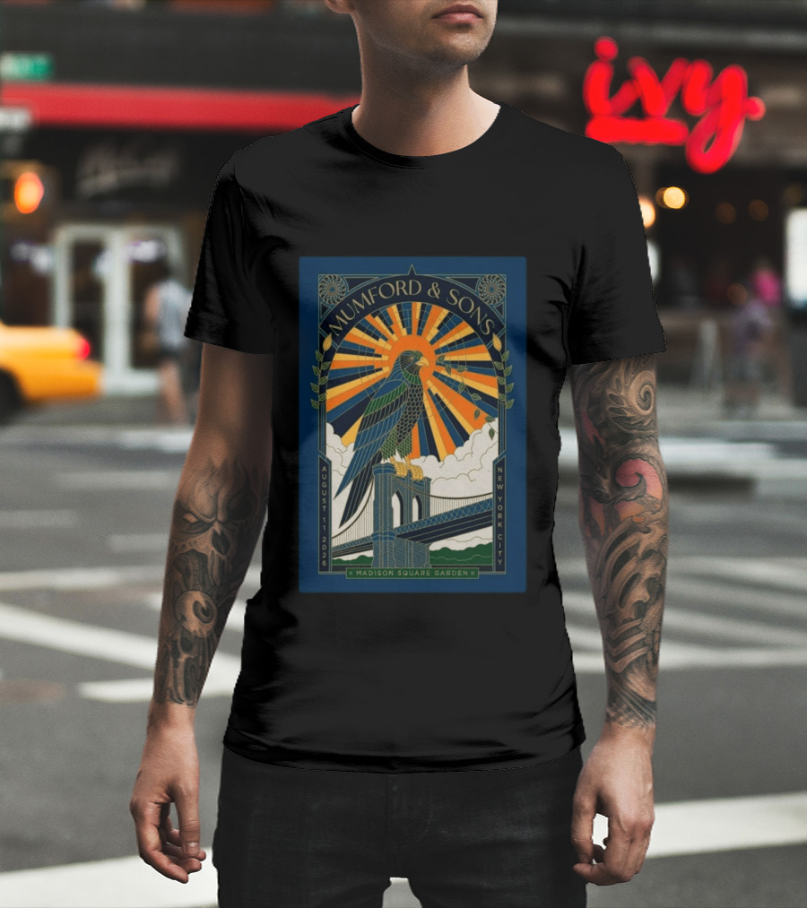 Mumford And Sons Madison Square Garden August 11 2026 New York City T-Shirt