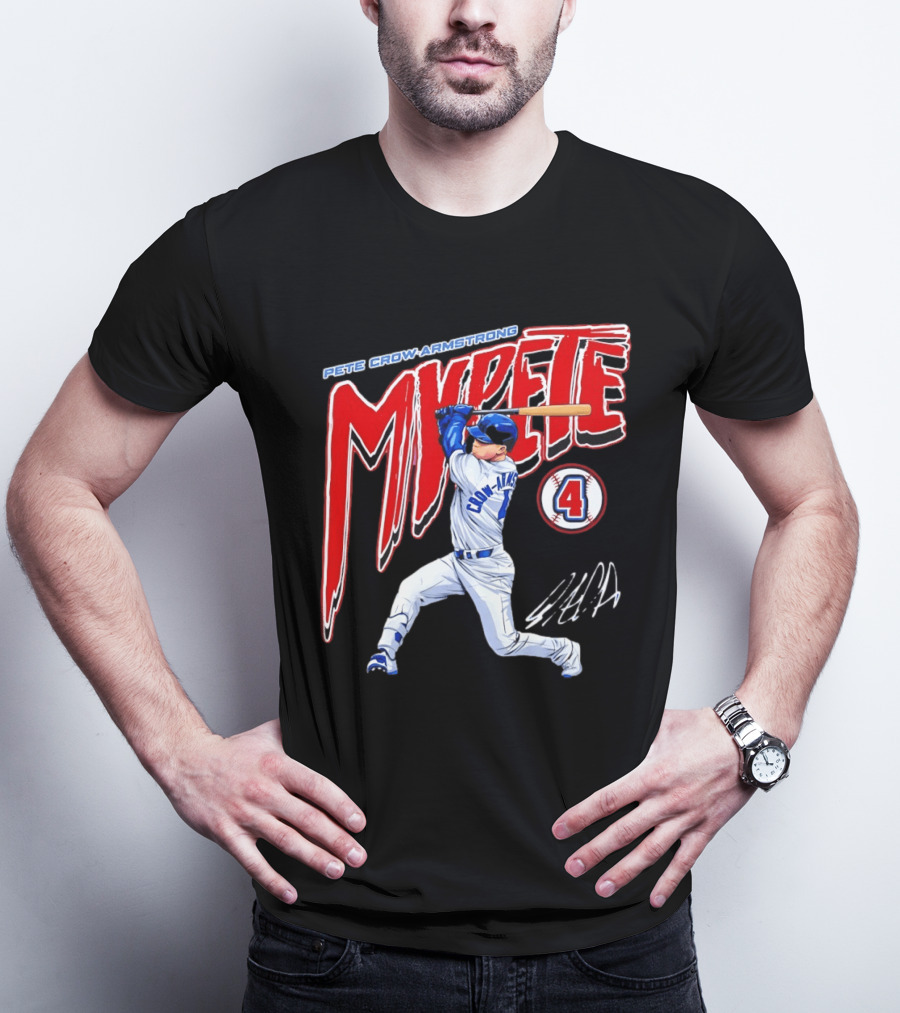 Pete Crow Armstrong MVPete Chicago Cubs Baseball Number 4 T-Shirt