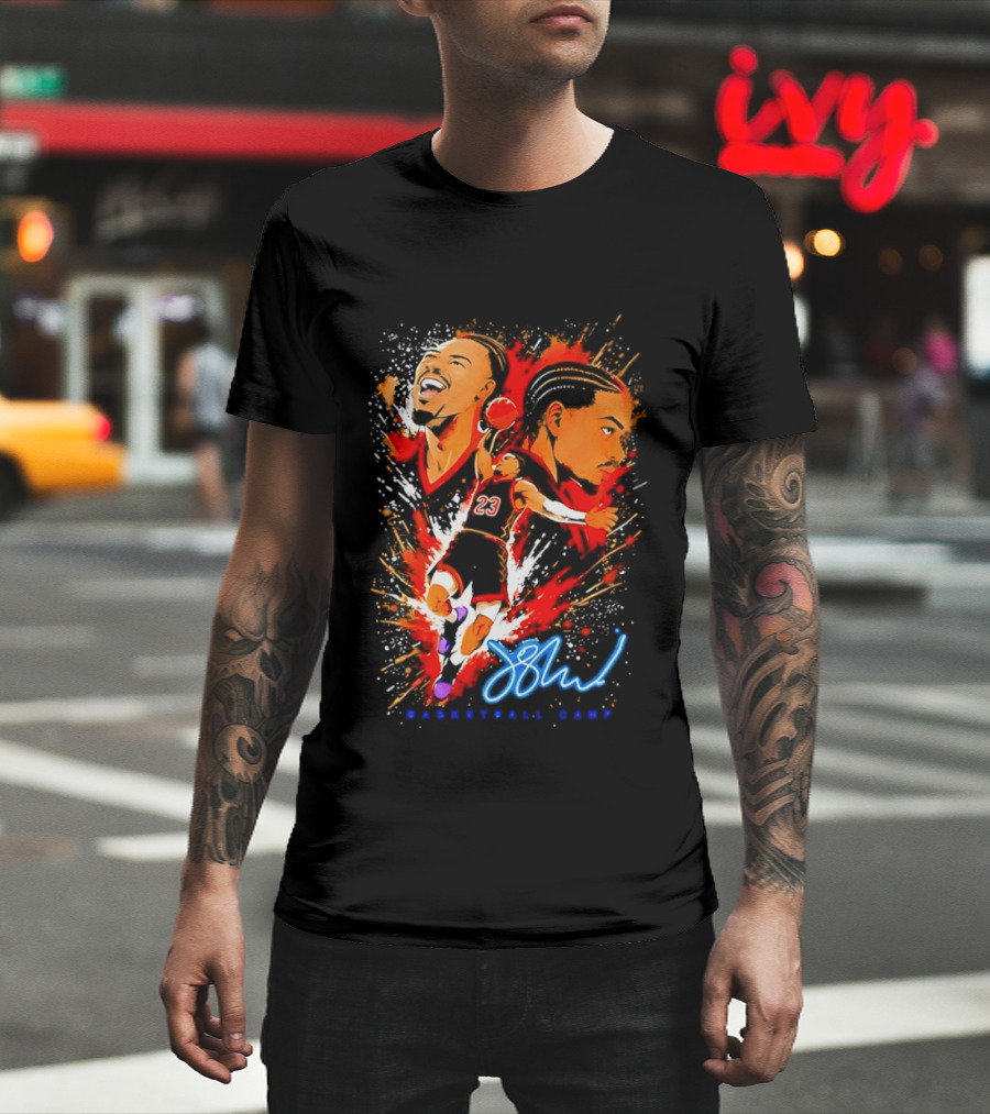 Jaden Ivey 23 Signature Basketball Camp Detroit Pistons T-Shirt