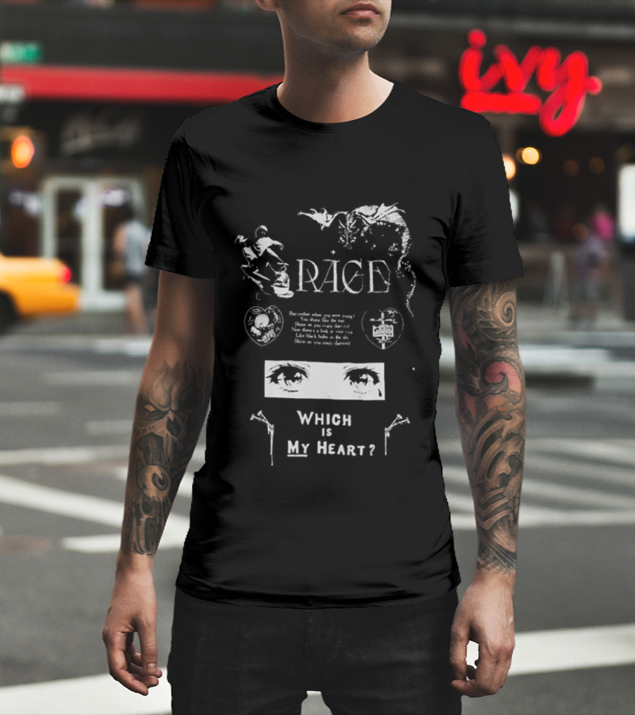 Rage Broken Hearts Wicked Is My Heart T-Shirt