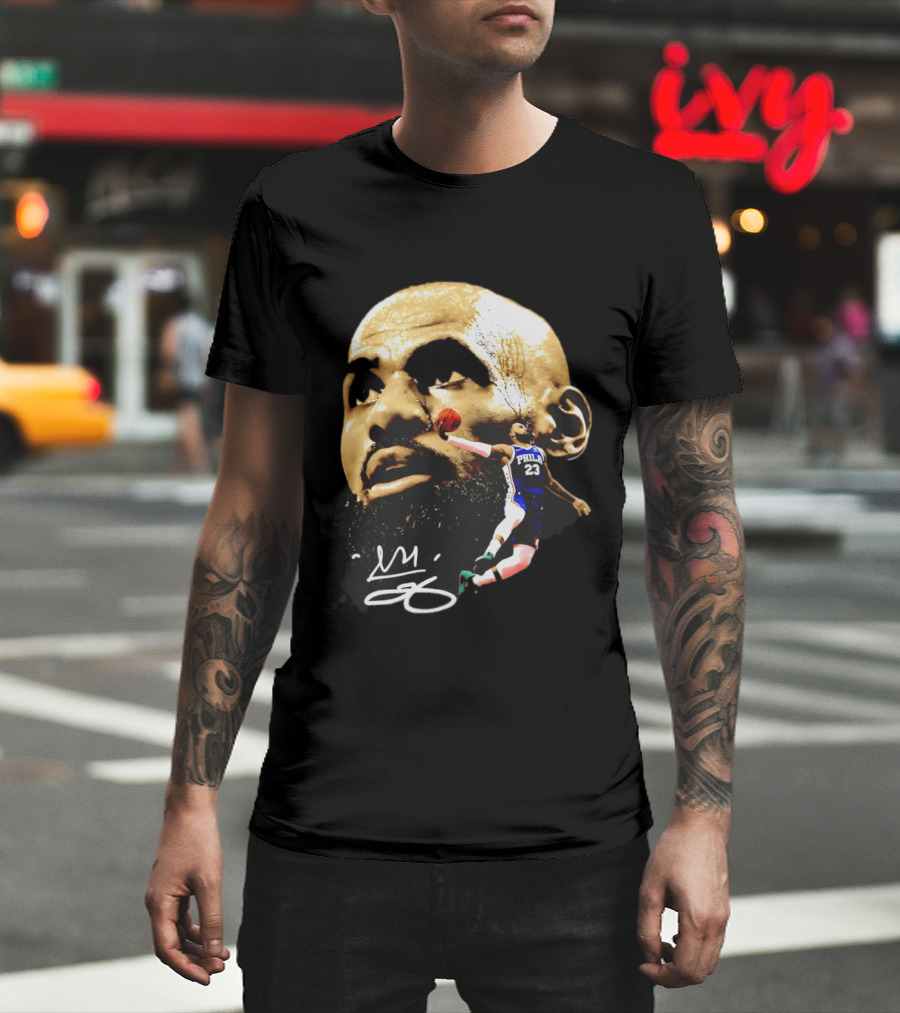 LeBron James Philadelphia 23 Dunk GOAT Signature T-Shirt