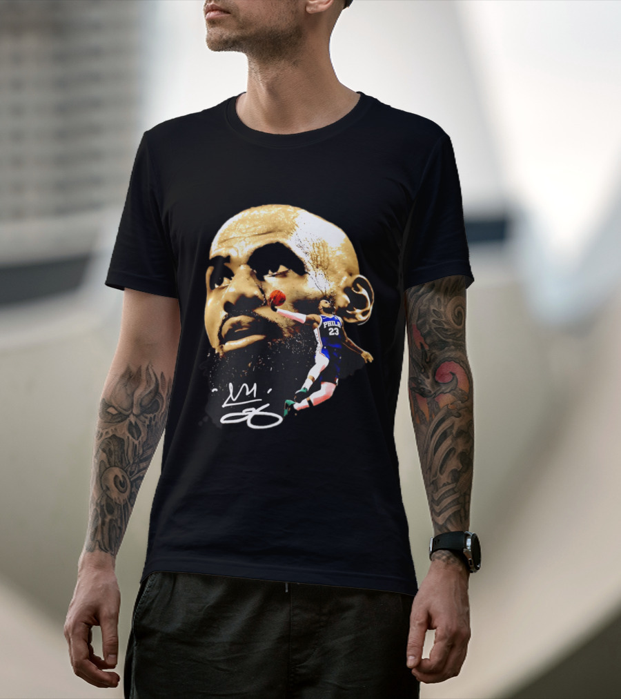 LeBron James Philadelphia 23 Dunk GOAT Signature T-Shirt