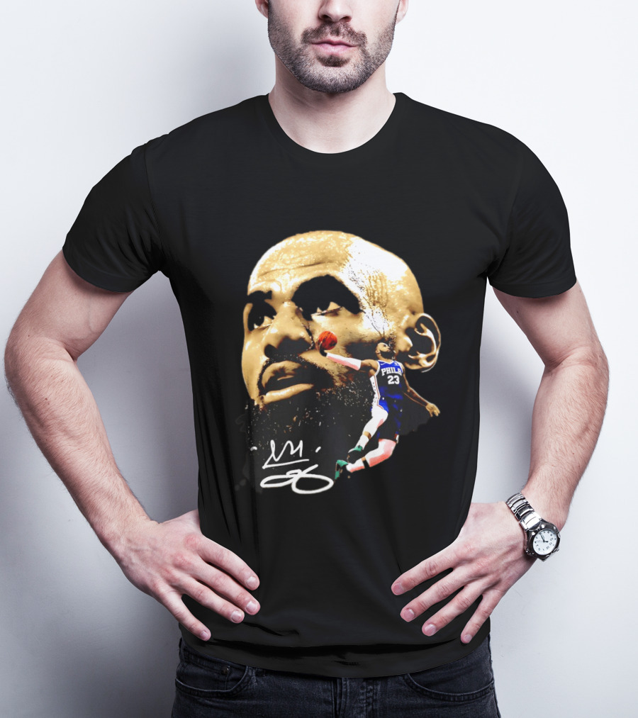 LeBron James Philadelphia 23 Dunk GOAT Signature T-Shirt