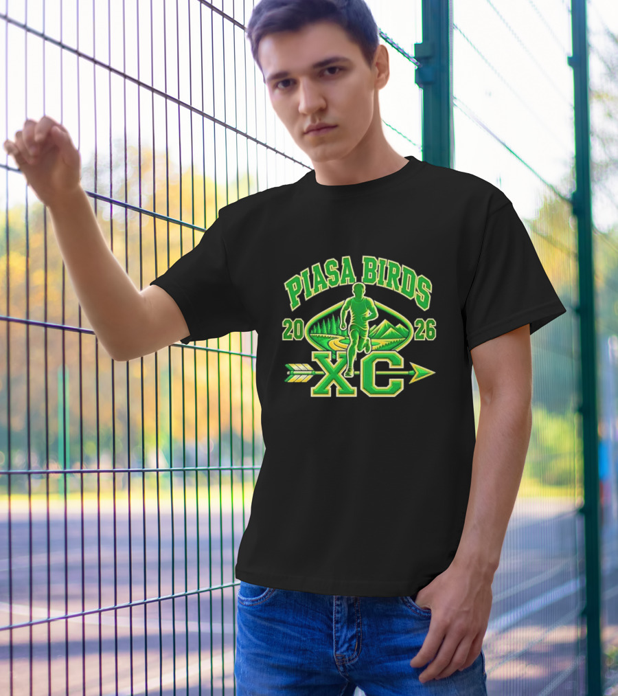 Piasa Birds XC 2026 Male Runner Forest Path Mountains T-Shirt
