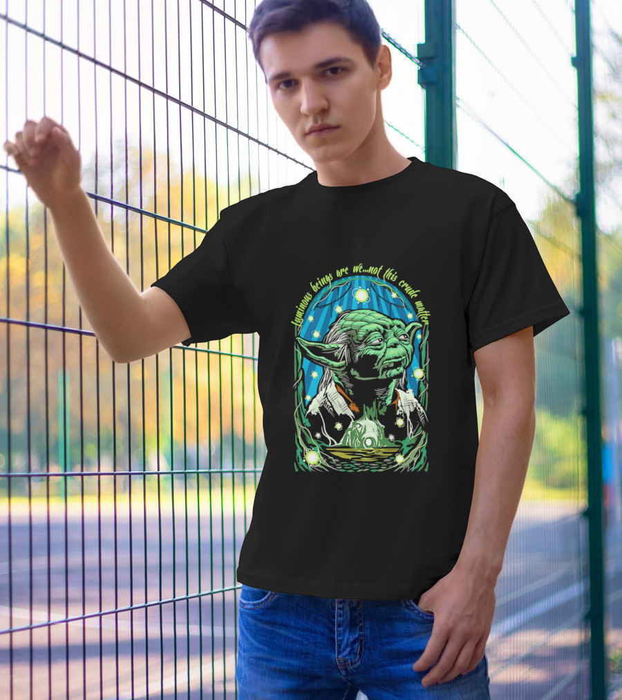 Luminous Beings Are We Not This Crude Matter Yoda T-Shirt