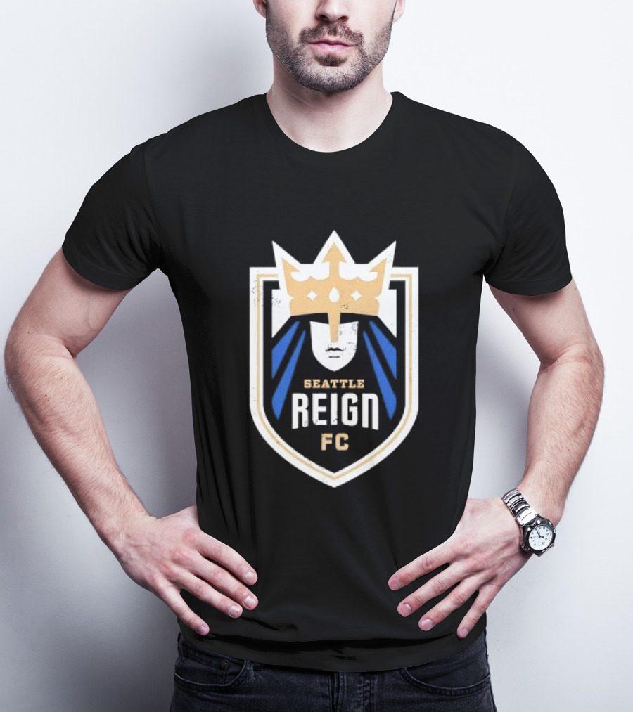 Seattle Reign FC Distressed Crown Crest T-Shirt