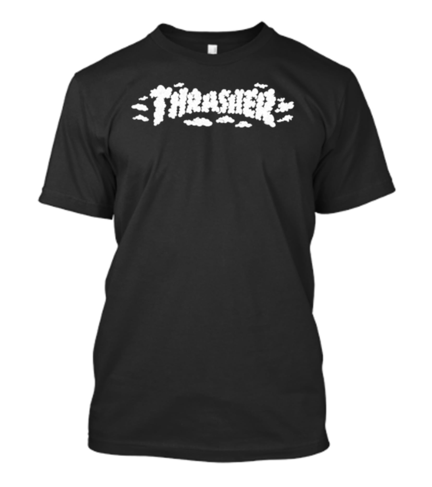 Thrasher Clouds Spanky Skateboard Magazine White T-Shirt