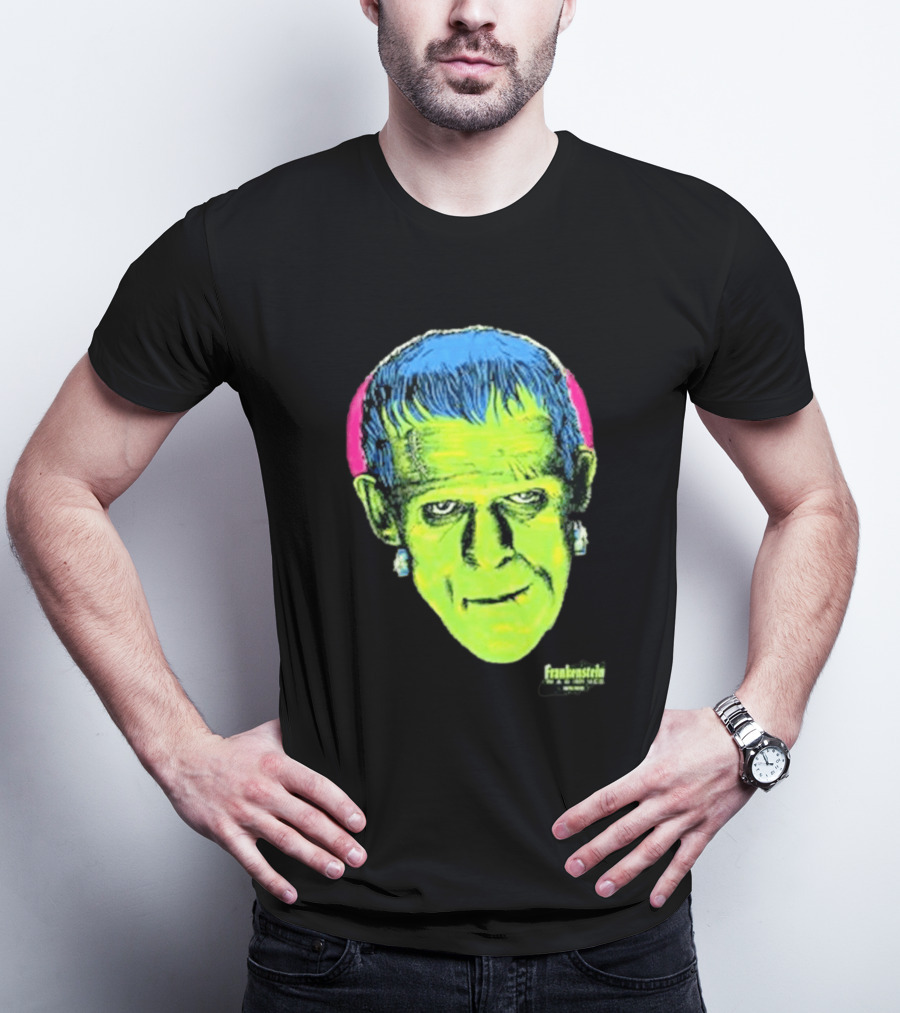 Frankenstein Universal Studios Monsters Head Travis Barker T-Shirt