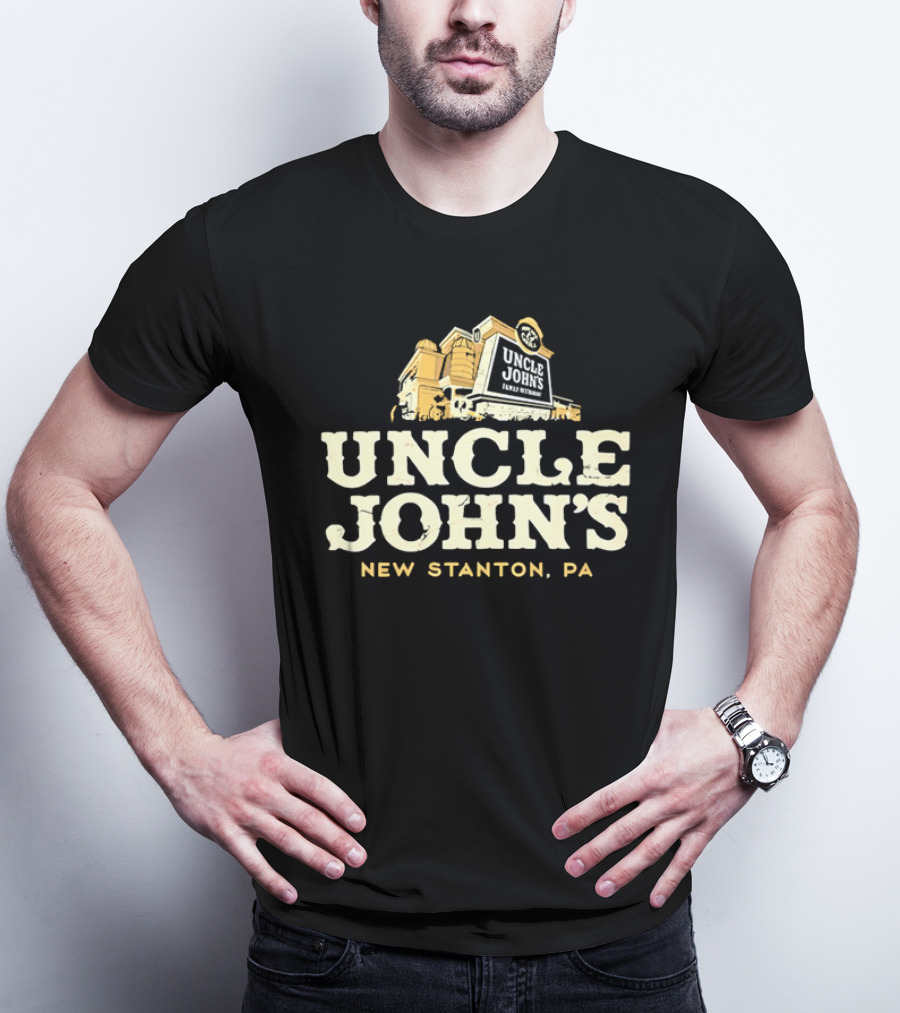 Uncle John's Family Restaurant New Stanton PA Building Silo Architecture T-Shirt