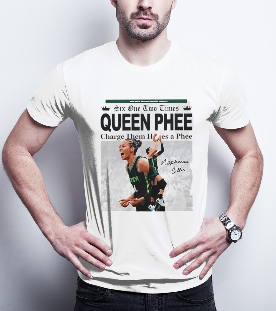 Six One Two Times Queen Phee Charge Them Hoops Napheesa Collier Lynx T-Shirt