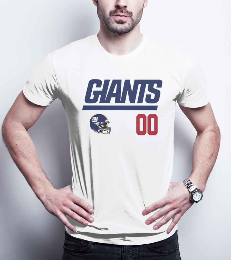 New York Giants 00 Football Helmet Giants T-Shirt