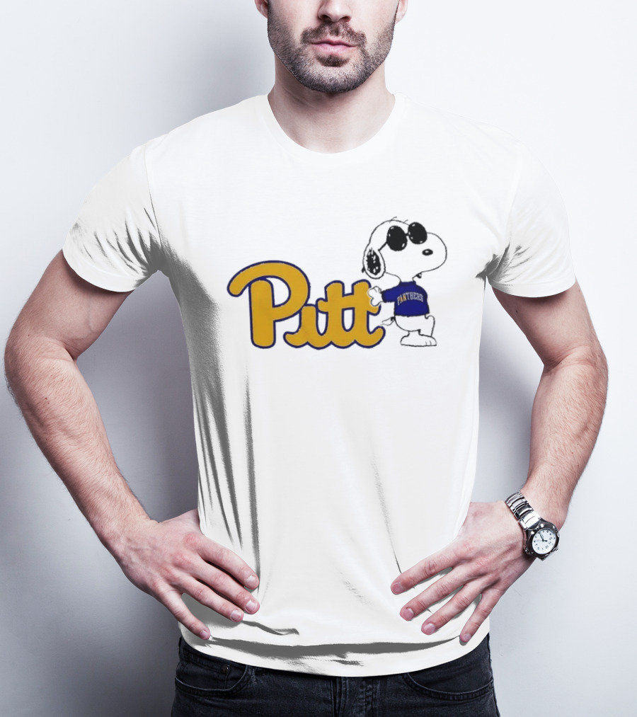 Pittsburgh Panthers NCAA Pitt Snoopy Sunglasses Cartoon T-Shirt