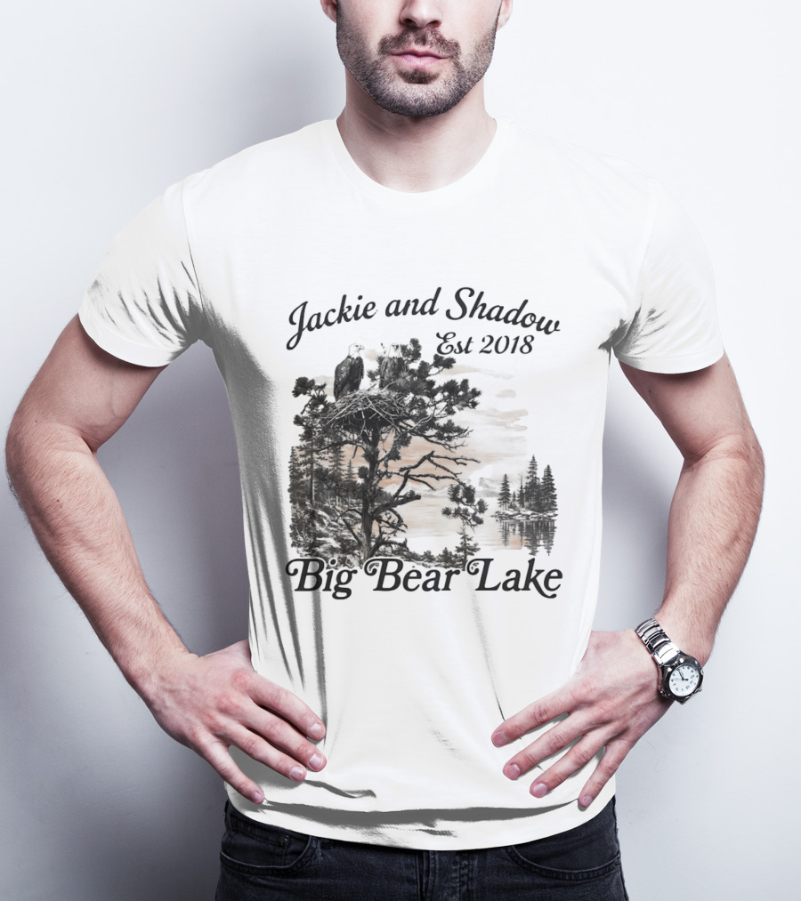 Jackie And Shadow Bald Eagle Nesting Pair Established 2018 Big Bear Lake T-Shirt