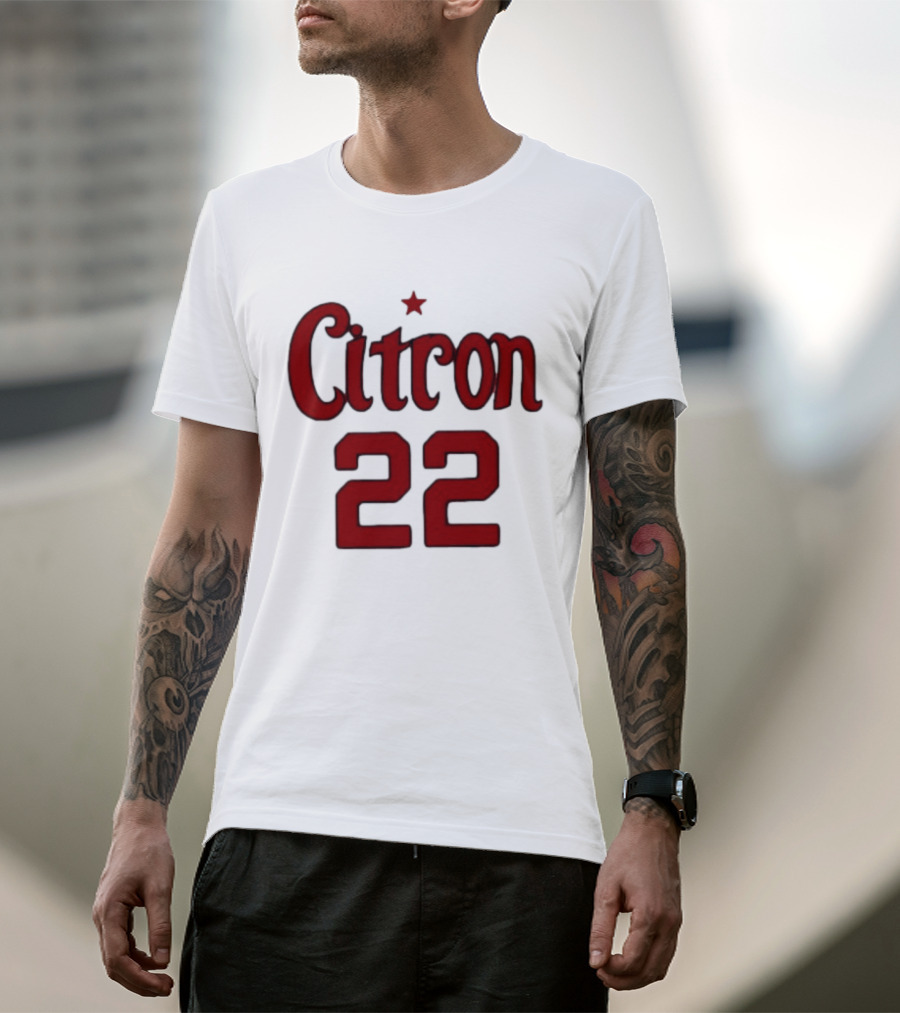 Sonia Citron 22 Washington Mystics Women's Basketball NCAA T-Shirt