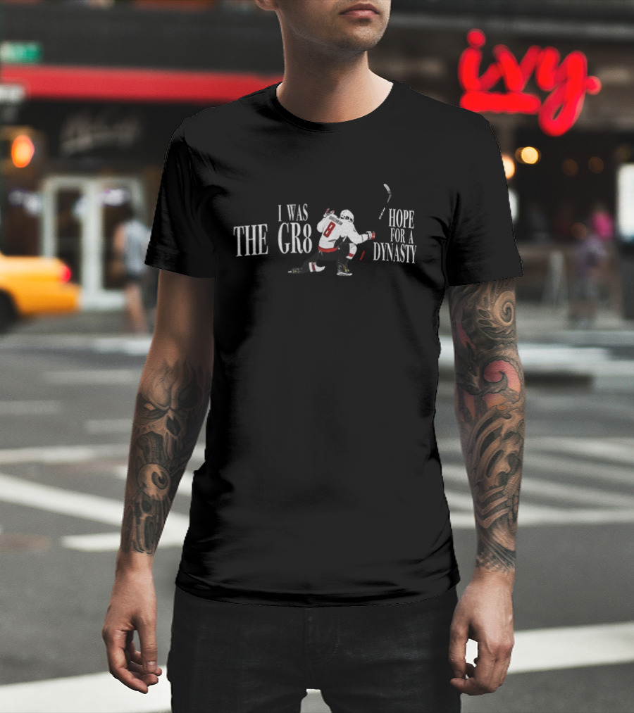 Alexander Ovechkin I Was The Gr8 Hope For A Dynasty Hockey Player In Action T-Shirt