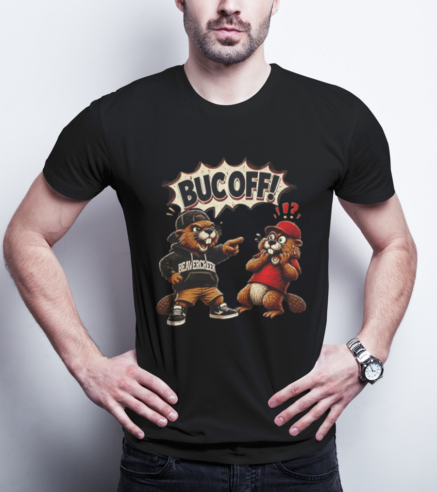 Beavercreek Ohio Beaver Bucoff Strong Cartoon Beavers T-Shirt